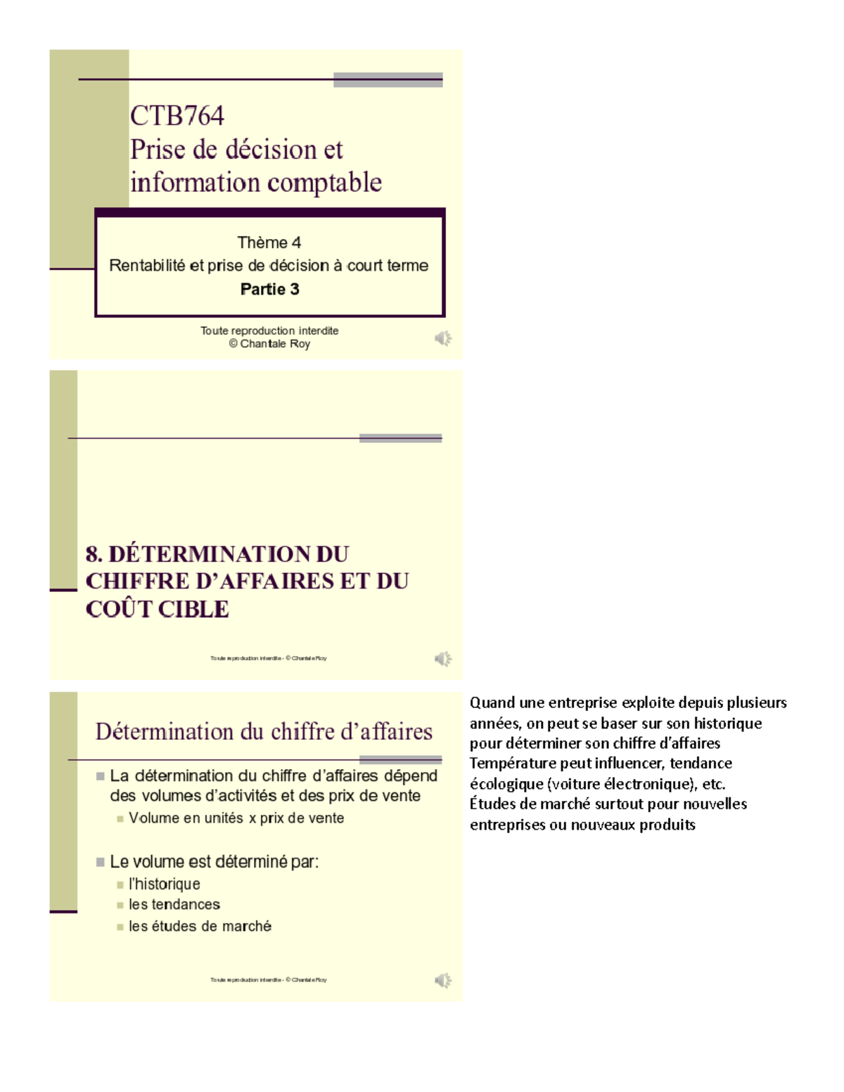 Cours 7 - Annie Pépin - Quand une entreprise exploite depuis plusieurs ...