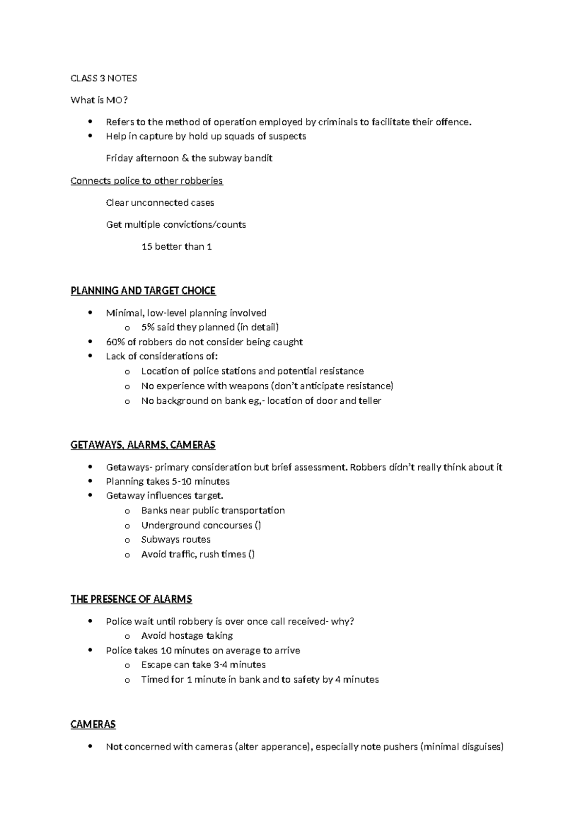 Class 3 Notes Class 3 Notes What Is Mo Refers To The Method Of 2453