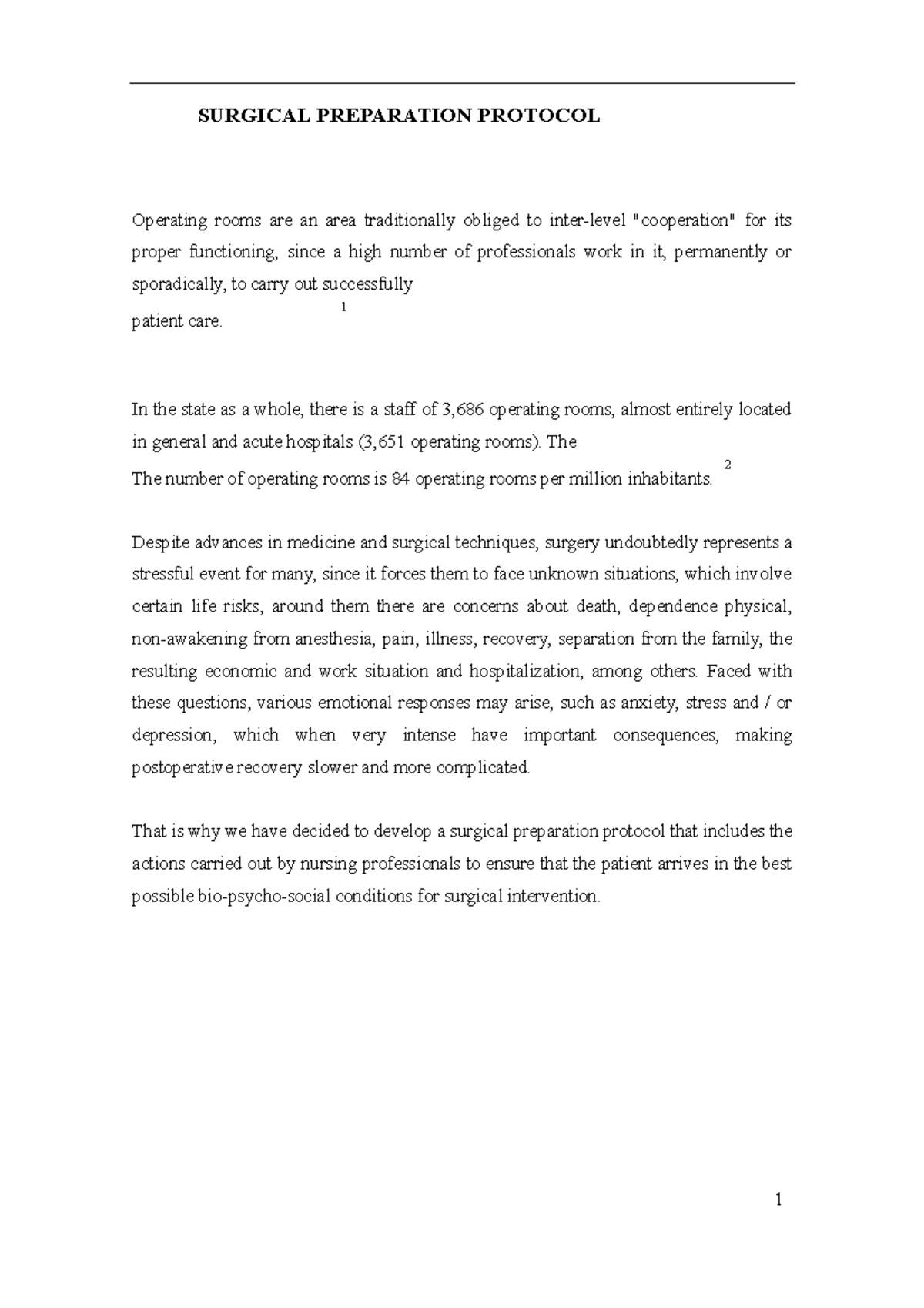 Surgical Preparation Protocol - 1 SURGICAL PREPARATION PROTOCOL ...