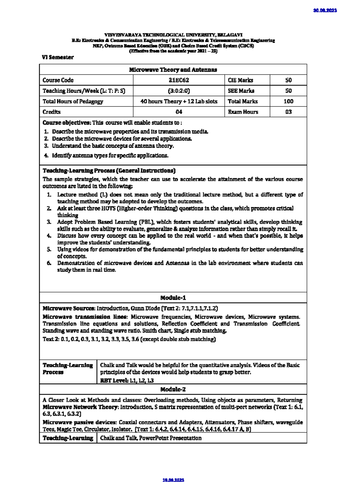 21EC62 - Electronic and communication - Studocu