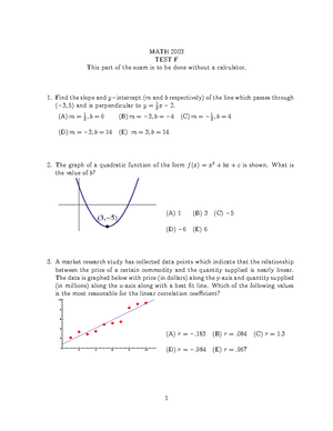 MTH 2003 Sample Final 02 FA17 - BARUCH COLLEGE MATH 2003 Practice Final ...
