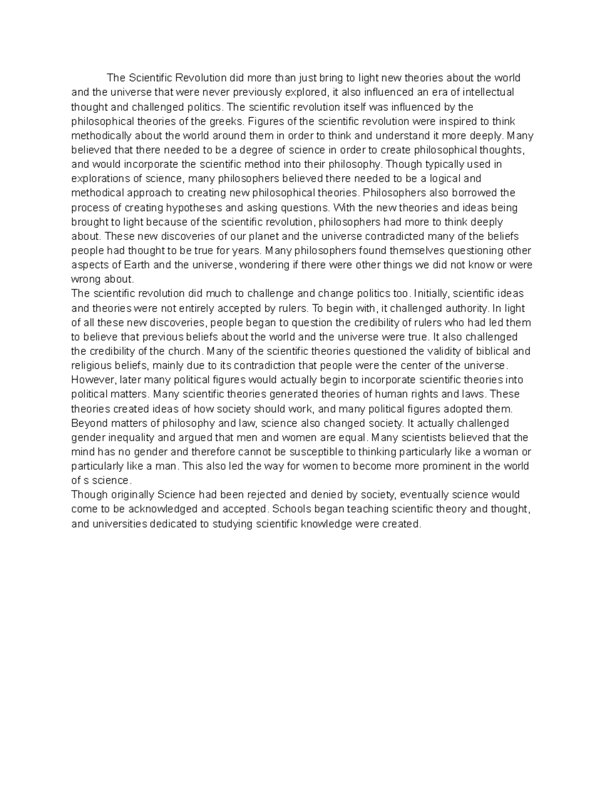 Scientific Revolution - The scientific revolution itself was influenced ...