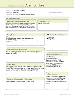 Urosepsis System Disorder - ACTIVE LEARNING TEMPLATES TherapeuTic ...