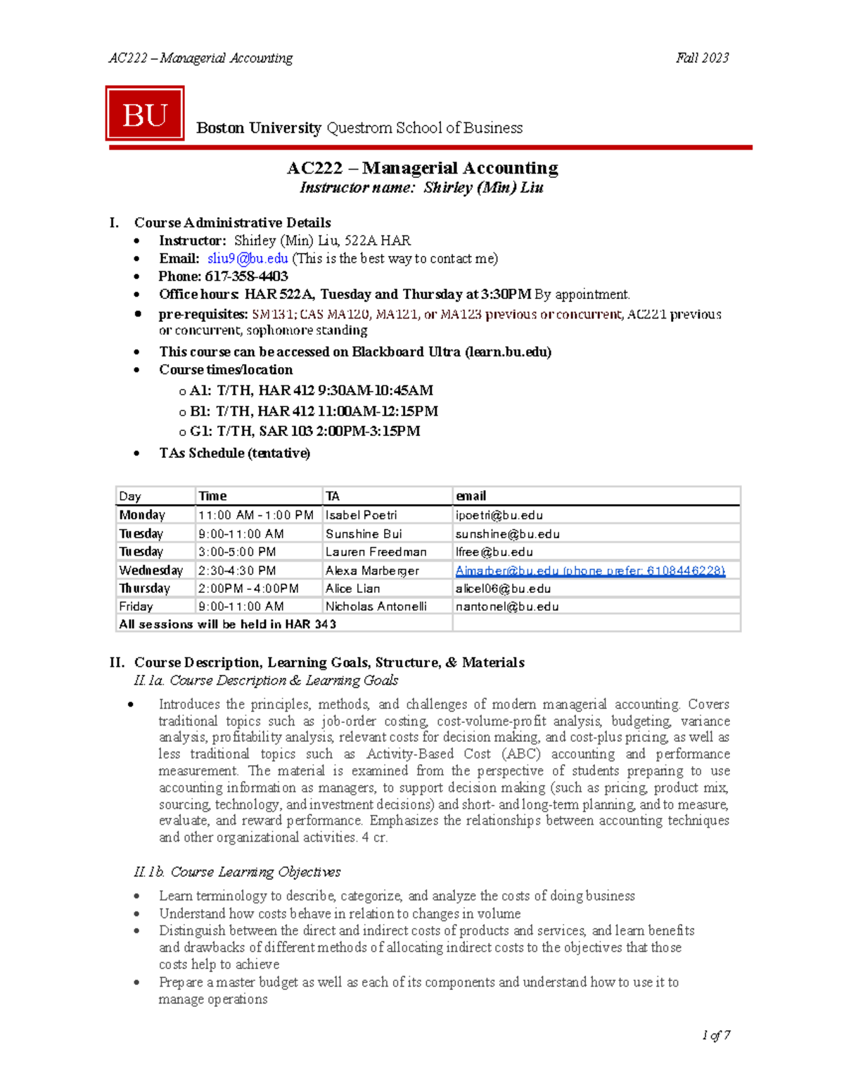 AC222 Syllabus-ABG-f23 - Boston University Questrom School of Business ...