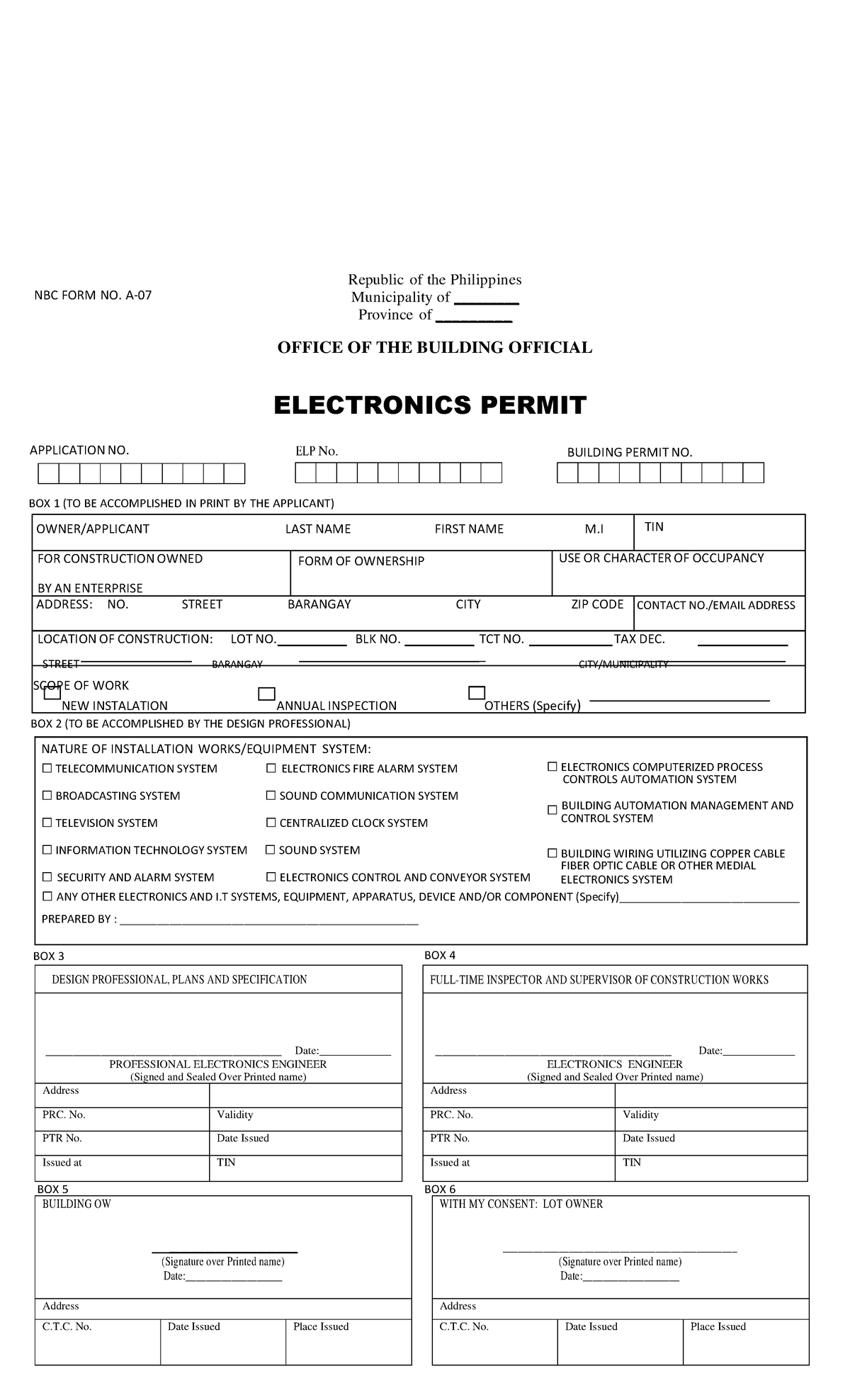 Pdfresizer.com-pdf-resize - NBC FORM NO. A- 07 ELECTRONICS PERMIT ...