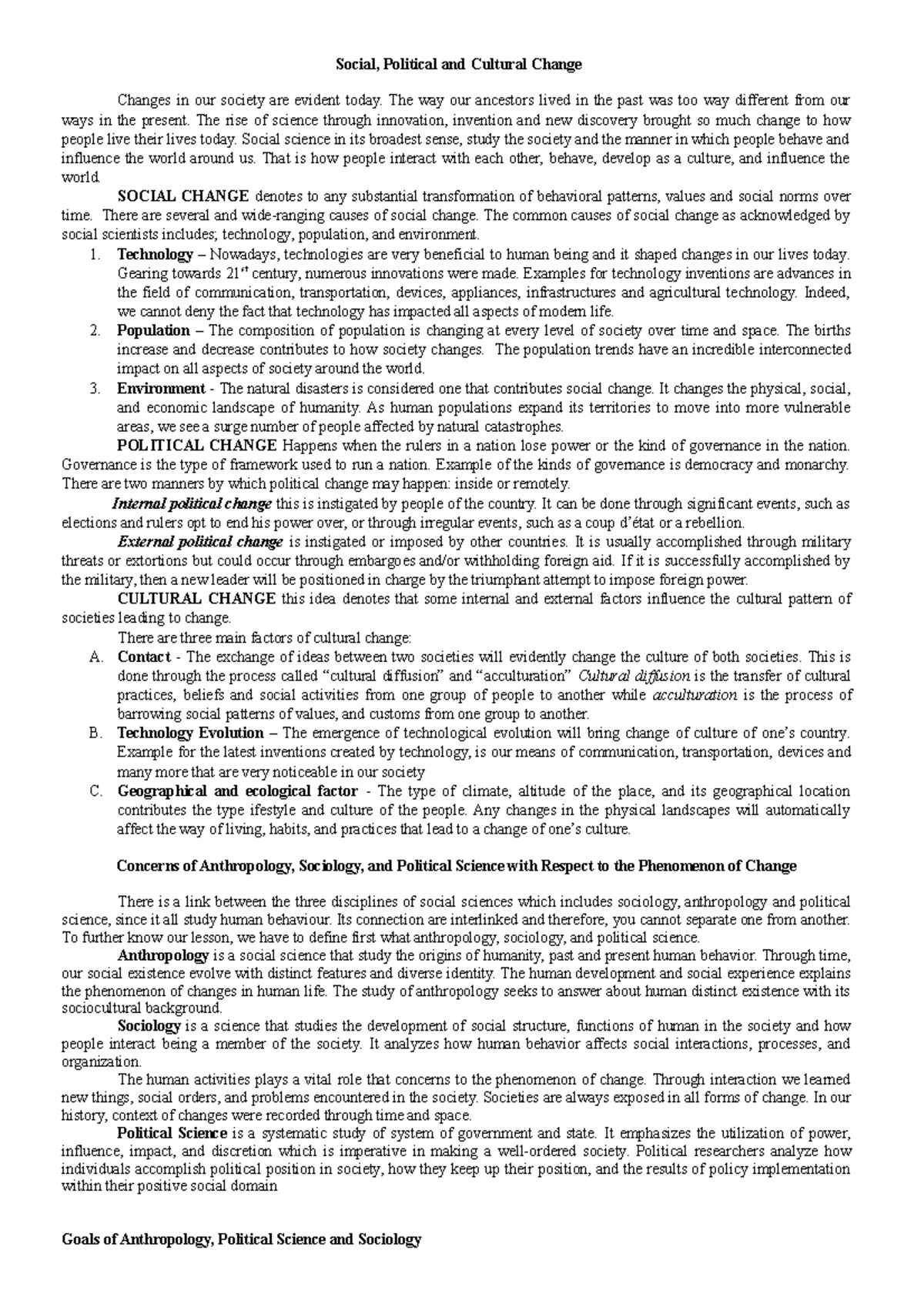 Handouts-in-UCSP - cultural - Social, Political and Cultural Change ...