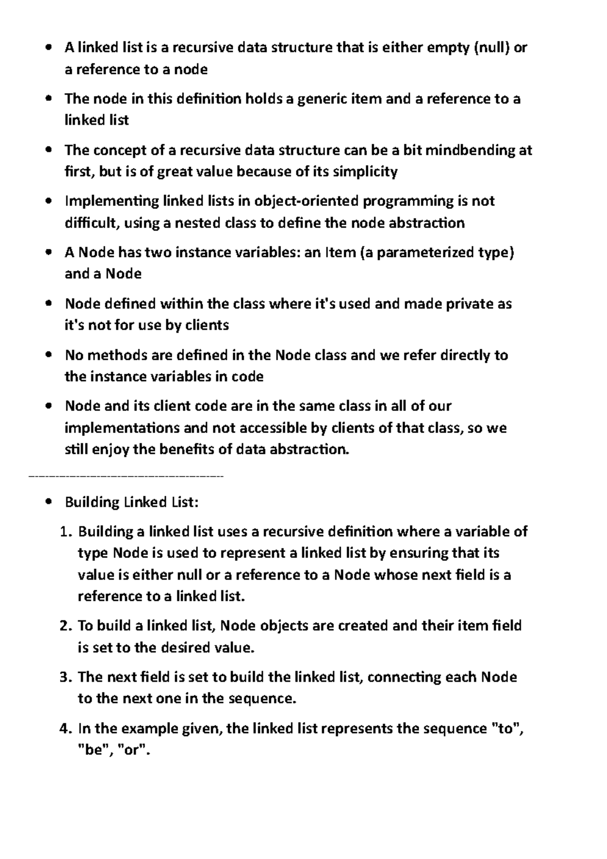 15 Linked Lists Understanding And Implementing The Basics A Linked List Is A Recursive Data