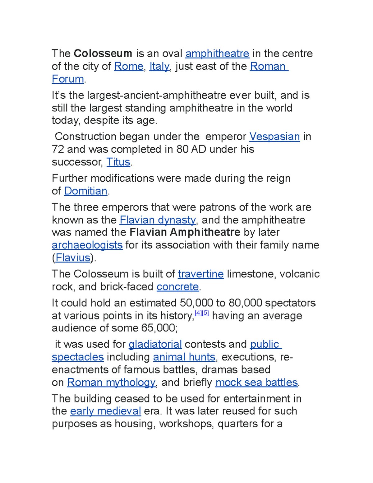 The colosseum - It’s the largest-ancient-amphitheatre ever built, and ...