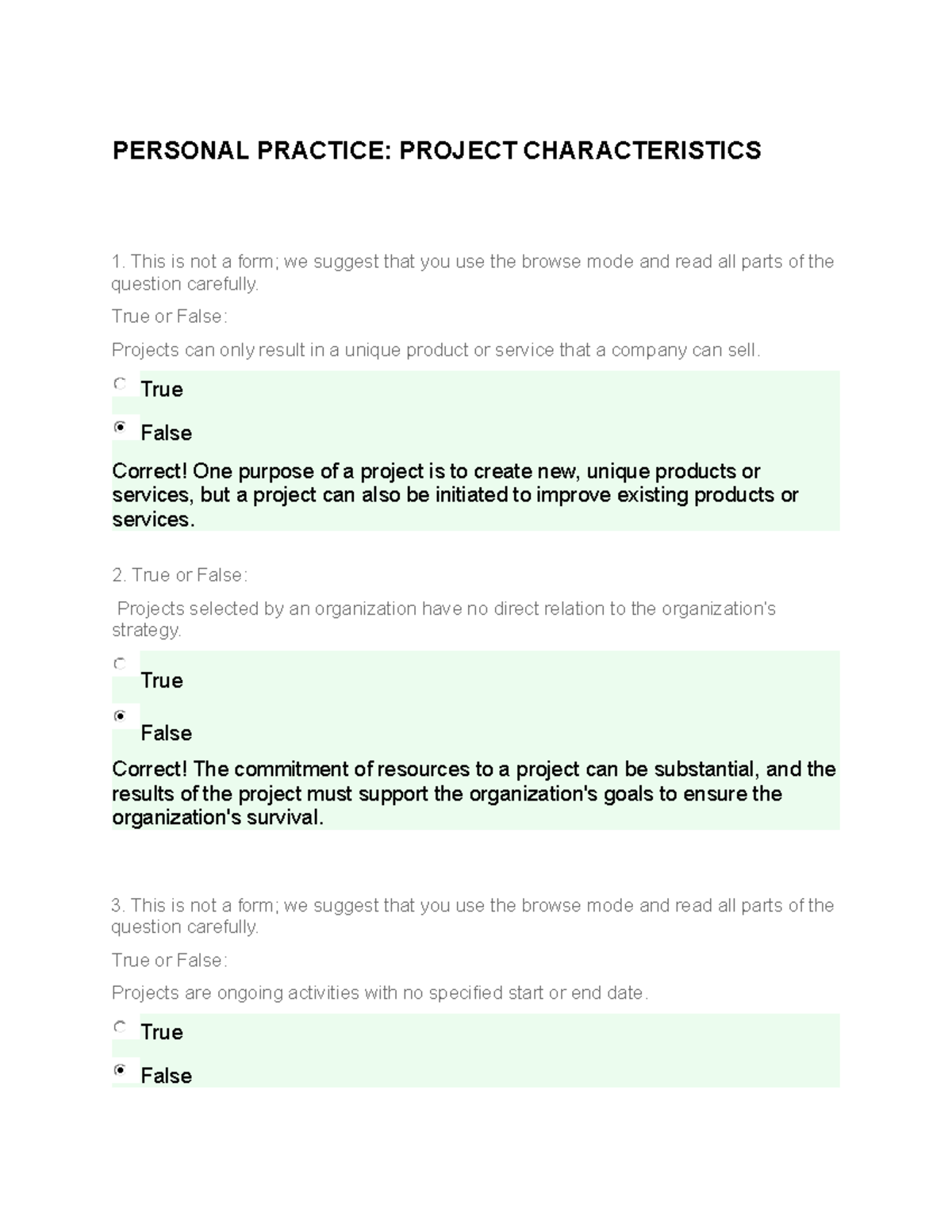 Module 3 Project Characteristics - C722 - WGU - Studocu