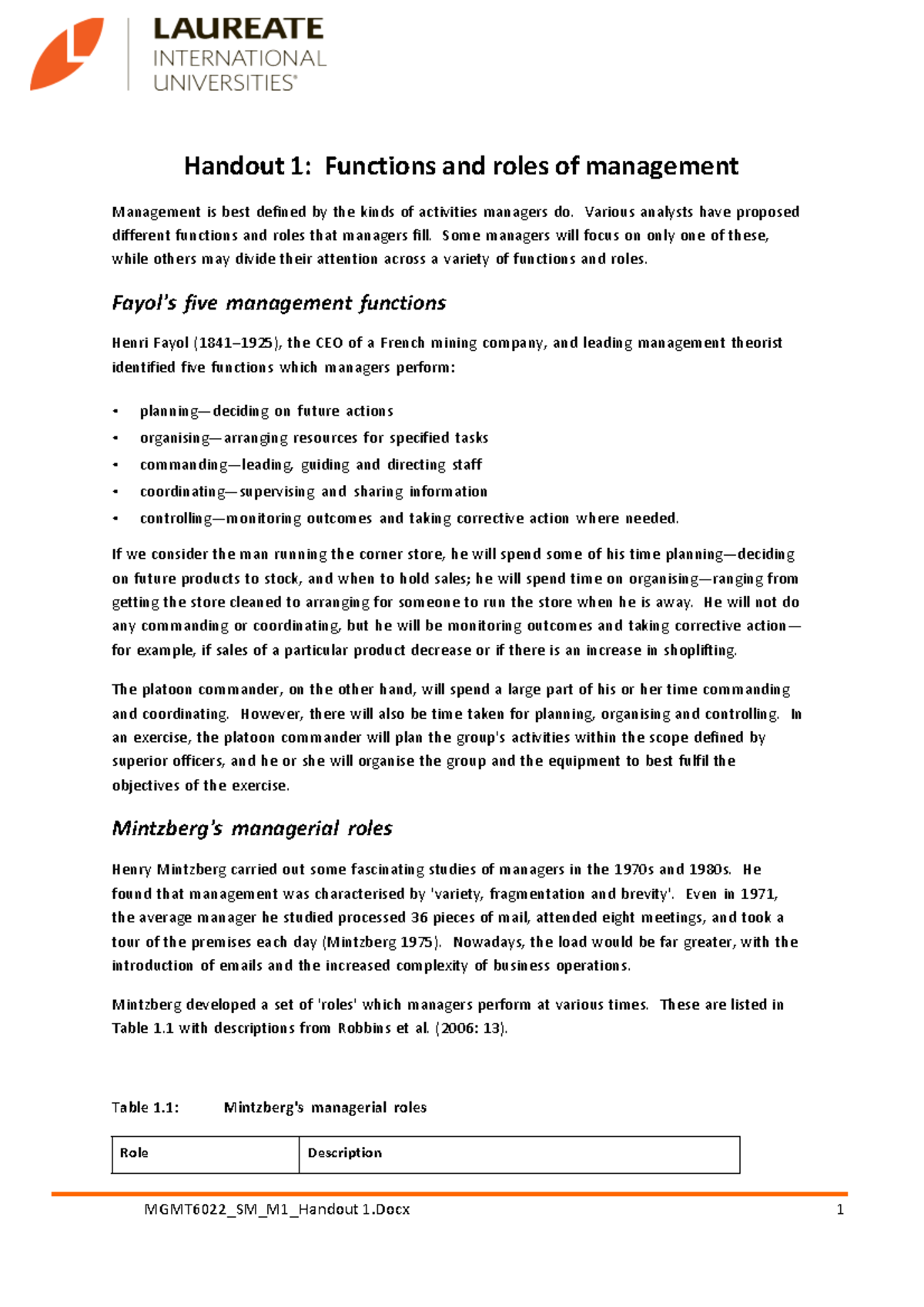 Handout 1 - academic assignment with distinction marks - Handout 1 ...