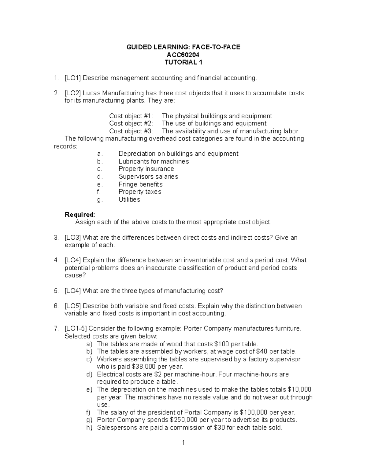 IMA Tutorial 1 2022 - GUIDED LEARNING: FACE-TO-FACE ACC TUTORIAL 1 [LO1 ...