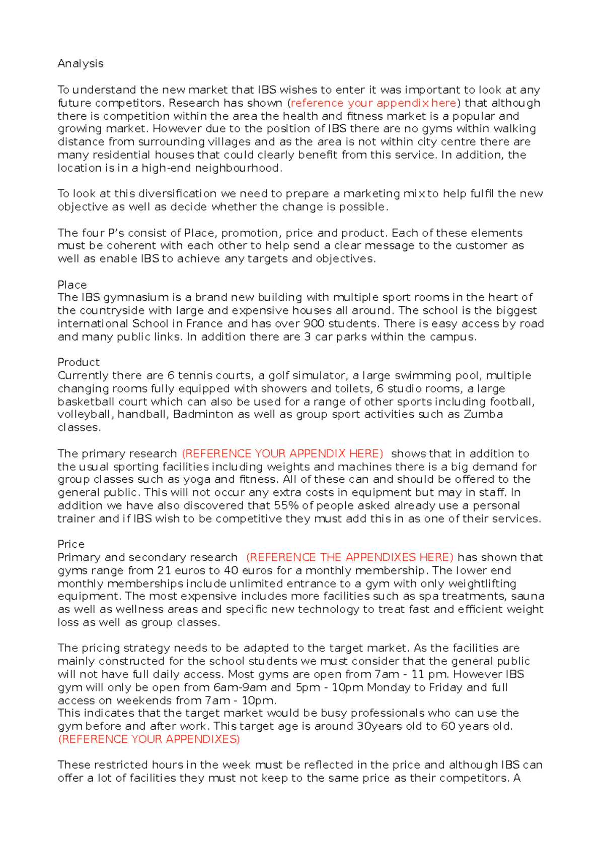 Business IA Word Copy This Description Is Too Short Please Give Could