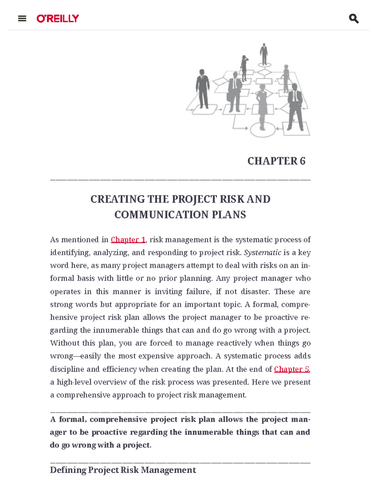 Chapter 6 Creating the Project Risk and Communication Plans ...