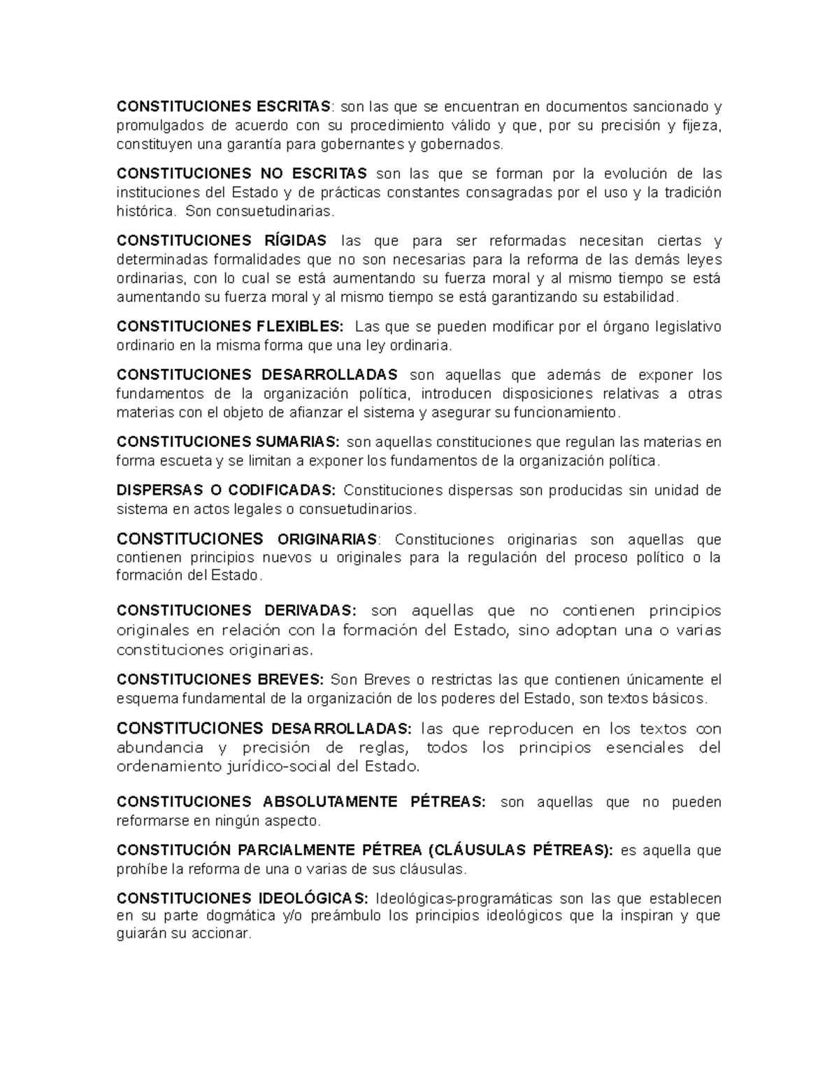 Constituciones Escritas - CONSTITUCIONES ESCRITAS: son las que se ...