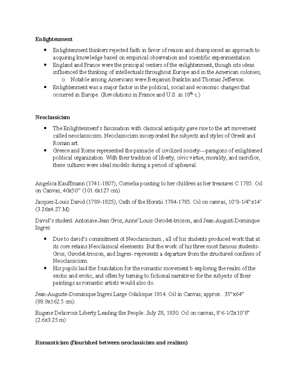 Modern contemperary art notes - ART 13317 - Studocu