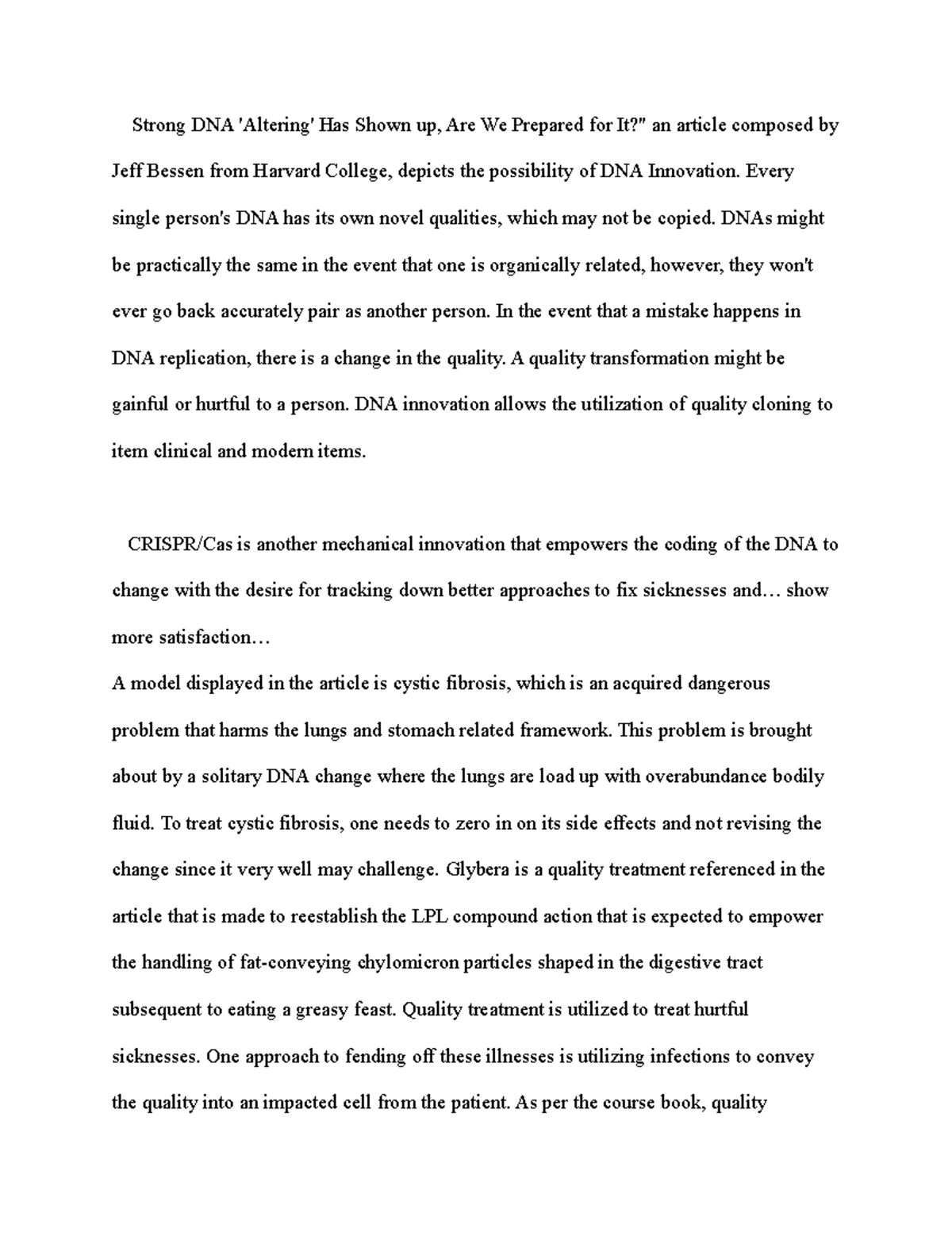 Strong DNA 'Altering' Has Shown up, Are We Prepared for It - Every ...