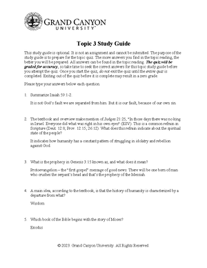 Topic 4 Study Guide - Topic 4 Study Guide This study guide is optional ...