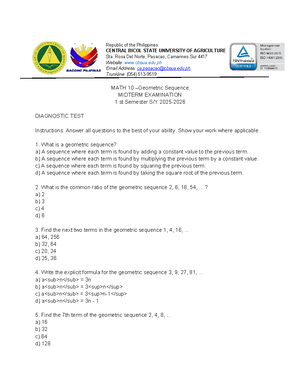 Summative 2 - EXAMPLE - Republic of the Philippines CENTRAL BICOL STATE ...