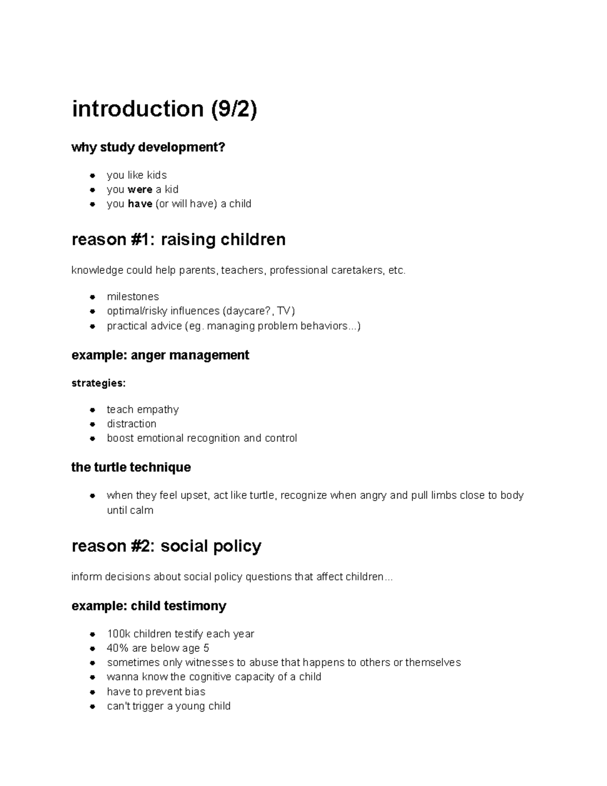 Introduction - Lecture notes 1 - PSYCH 350 - UMass Amherst - Studocu