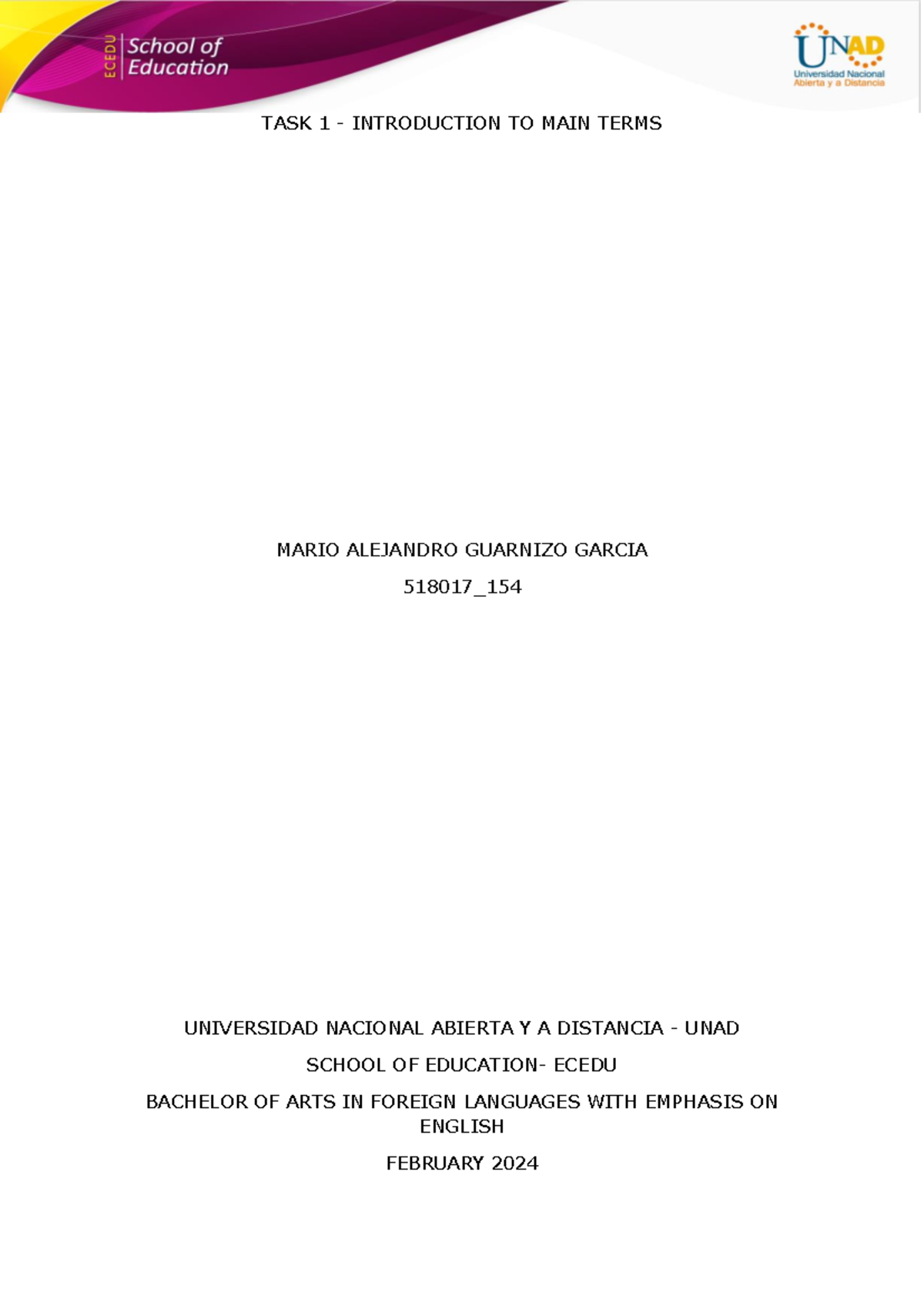 518017 154 - TASK 1 - Mario Alejandro Guarnizo Garcia - introduction to ...