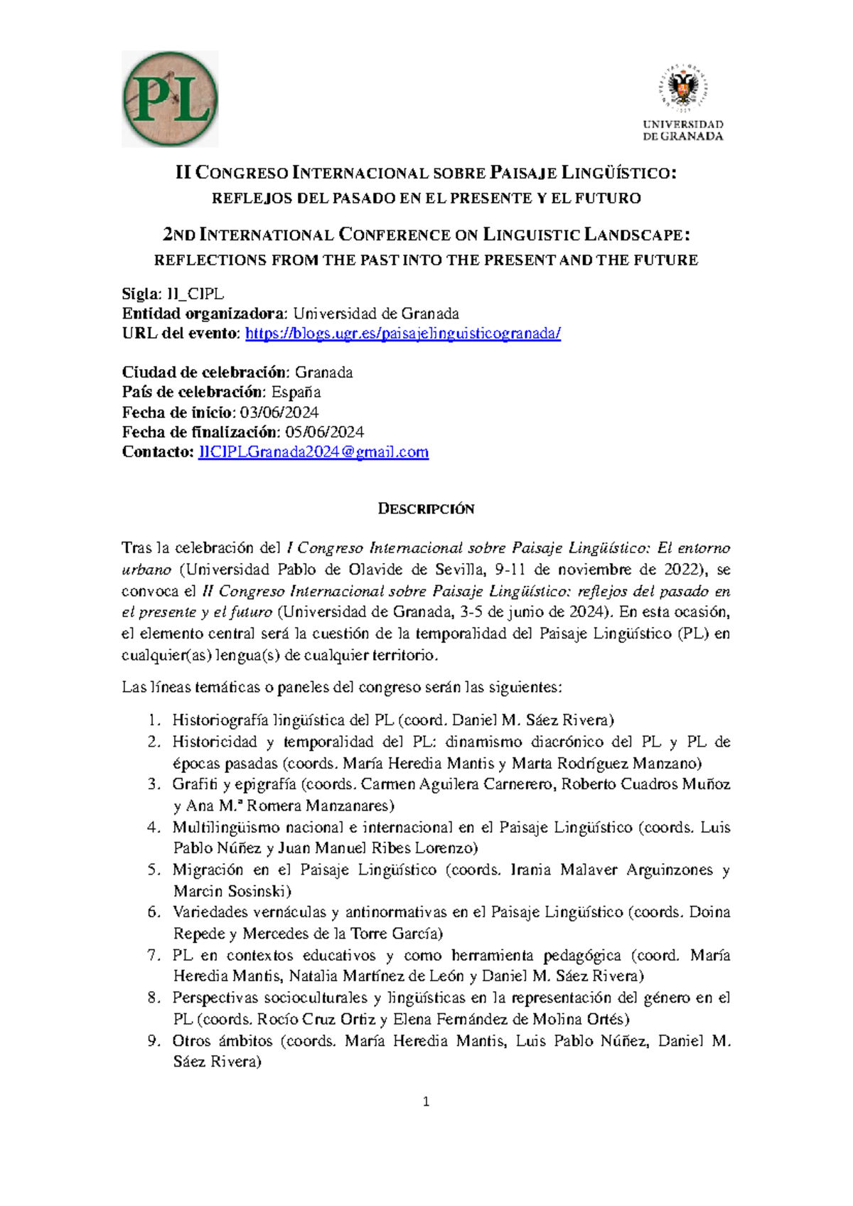 Paisaje-Linguistico - XXXXXXXXXXXXXX - II CONGRESO I NTERNACIONAL SOBRE PAISAJE LINGÜÍSTICO ...