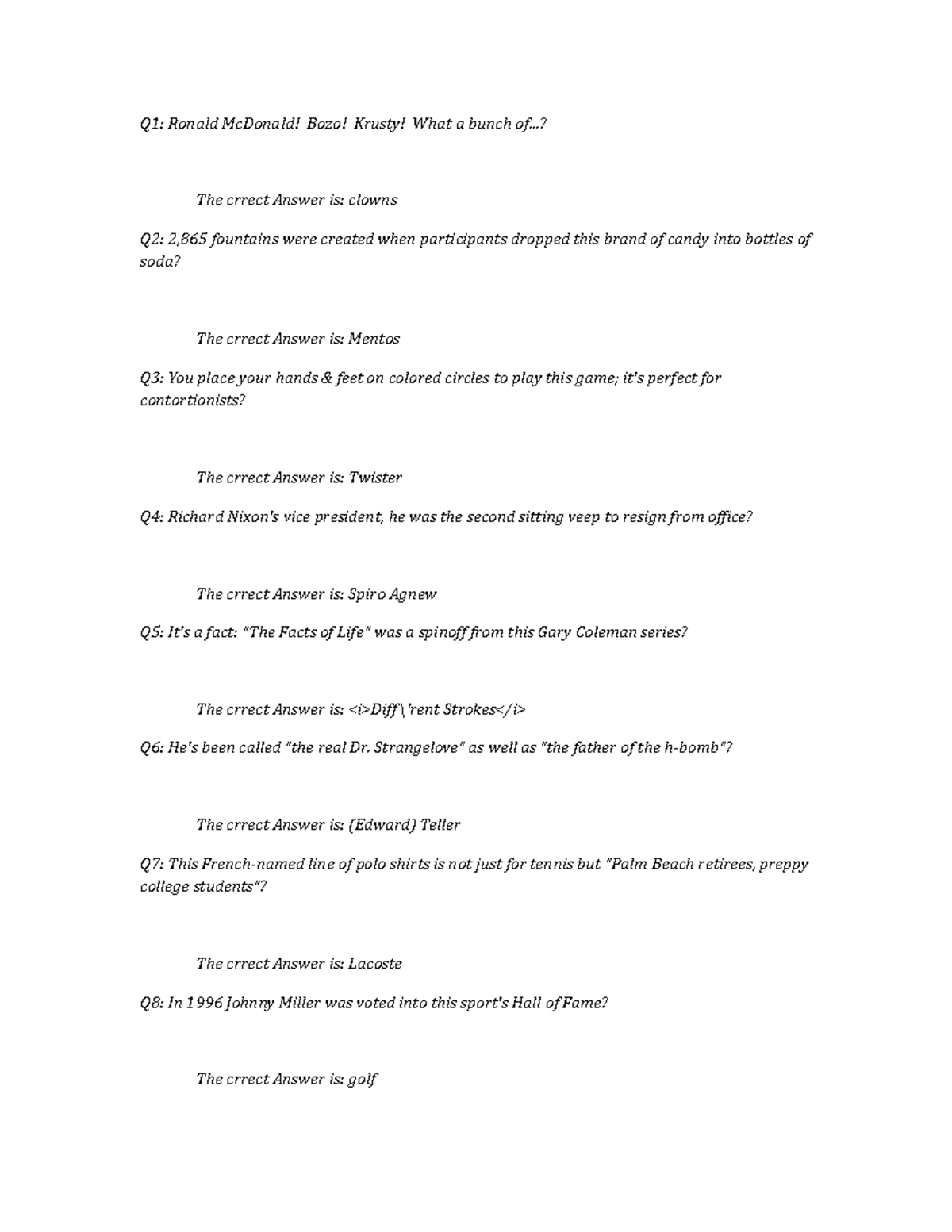 4 Diagram for EGFX - GOOD - Q1: Ronald McDonald! Bozo! Krusty! What a ...