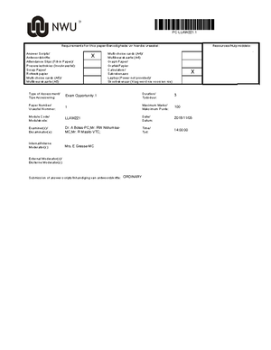NWU - North-West University - Studocu