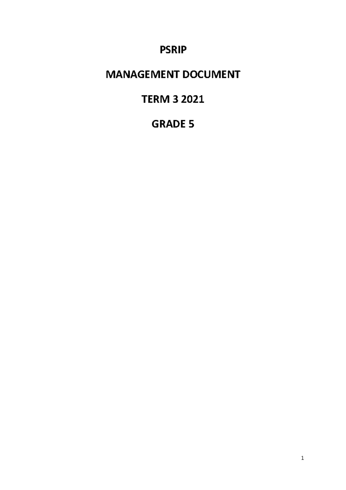 Gr 5 term 3 2021 psrip efal management document - PSRIP MANAGEMENT ...