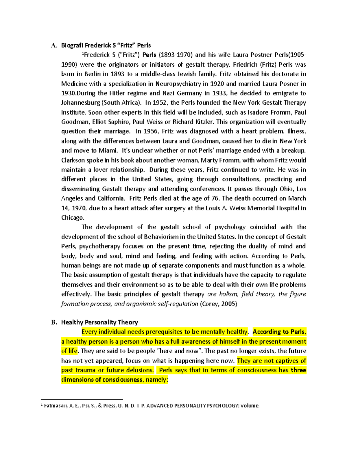 Biografi Frederick S - A. Biografi Frederick S