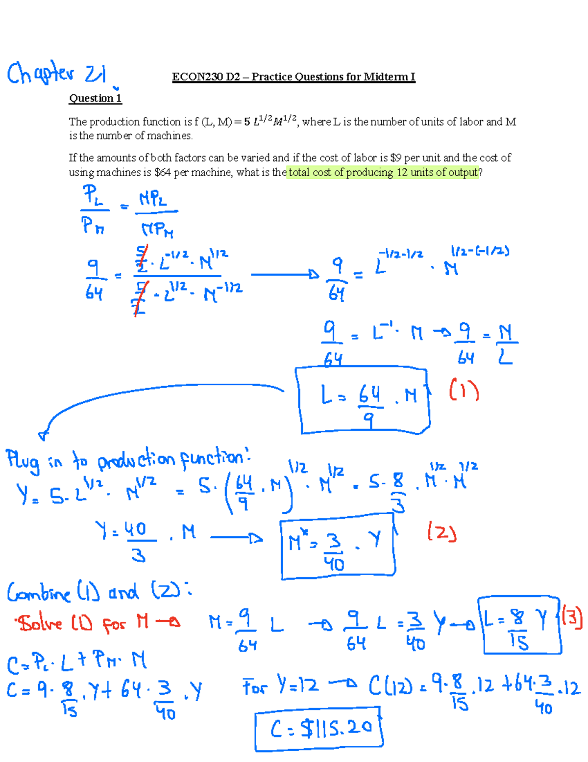 ECON230D2 Midterm 1 Practice Q Annotated W24 - ECON230 D2 – Practice ...