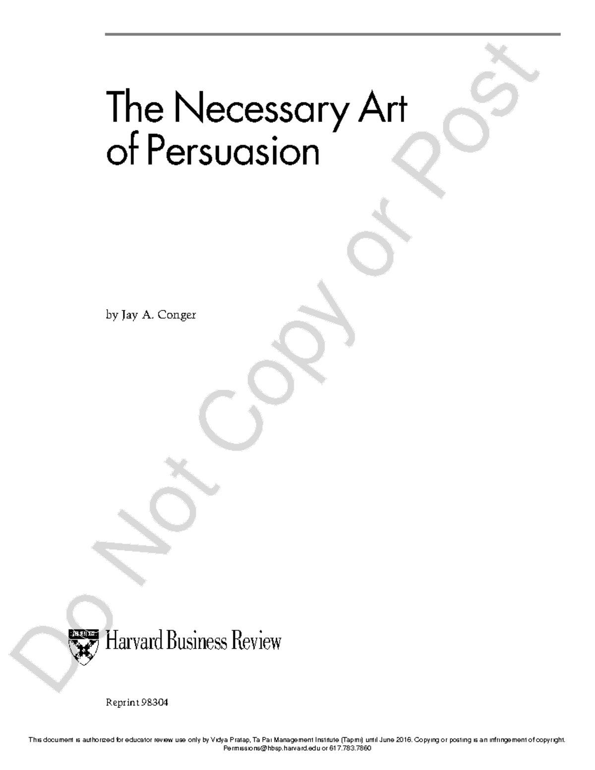 The Art of Persuasion - iusuahfuyewfuywebfuywew - The Necessary Art of ...
