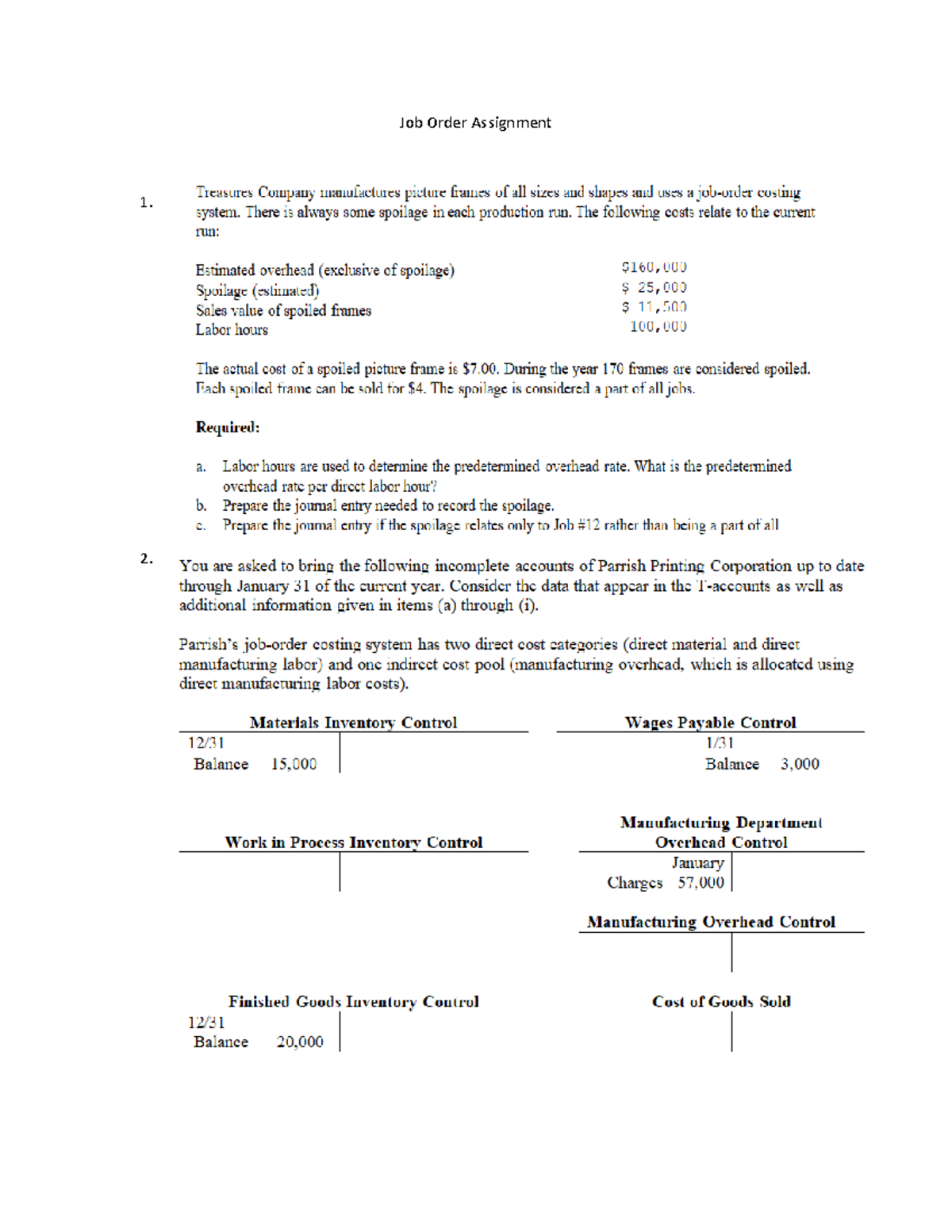 ACC 211B JOb Order Assignment eaa55c1b2464e421c4e67b8c8e9214f2 ...