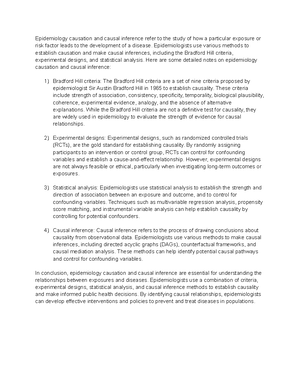 Slide Notes on Confounding and Effect Measure Modification - Analytical ...