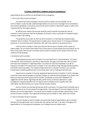 Tutorial Chapter 5 FUNDAMENTAL OF MANAGEMENT MGT162 - TUTORIAL CHAPTER ...