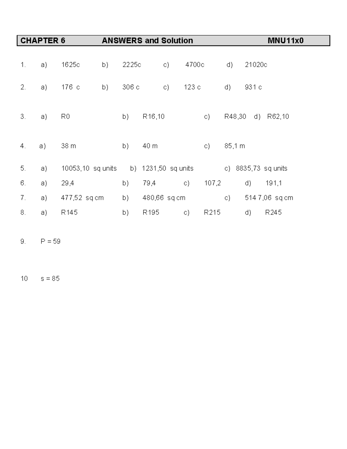 Chapter 6 Answers and Solutions MNU11X0 - BCG4TR1 - CHAPTER 6 ANSWERS ...