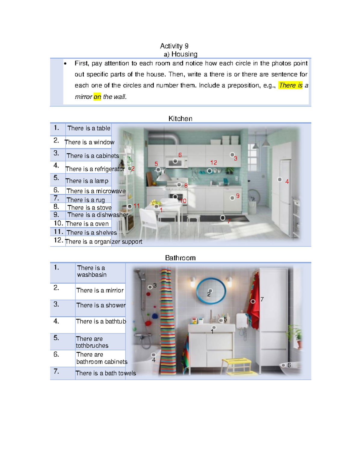 Activity 9 format - Learning objective: To design a dream house by ...