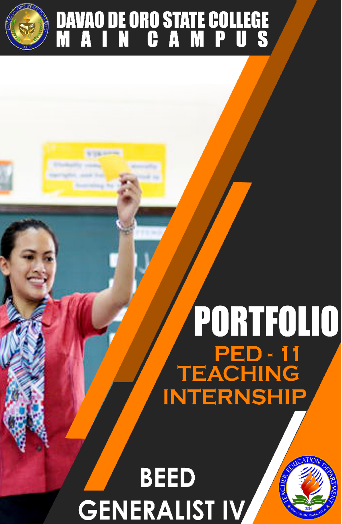 PED 11 Portfolio Format - DAVAO de ORO STATE COLLEGE COMPOSTELA CAMPUS ...
