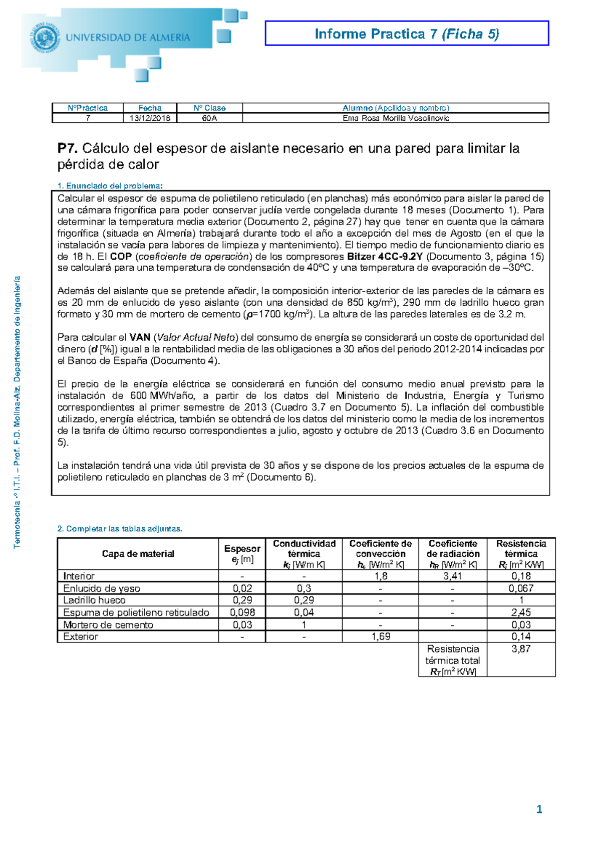 Práctica 7 termo - Warning: TT: undefined function: 32 Termotecnia ·º I.T. ####### – Prof. F ...