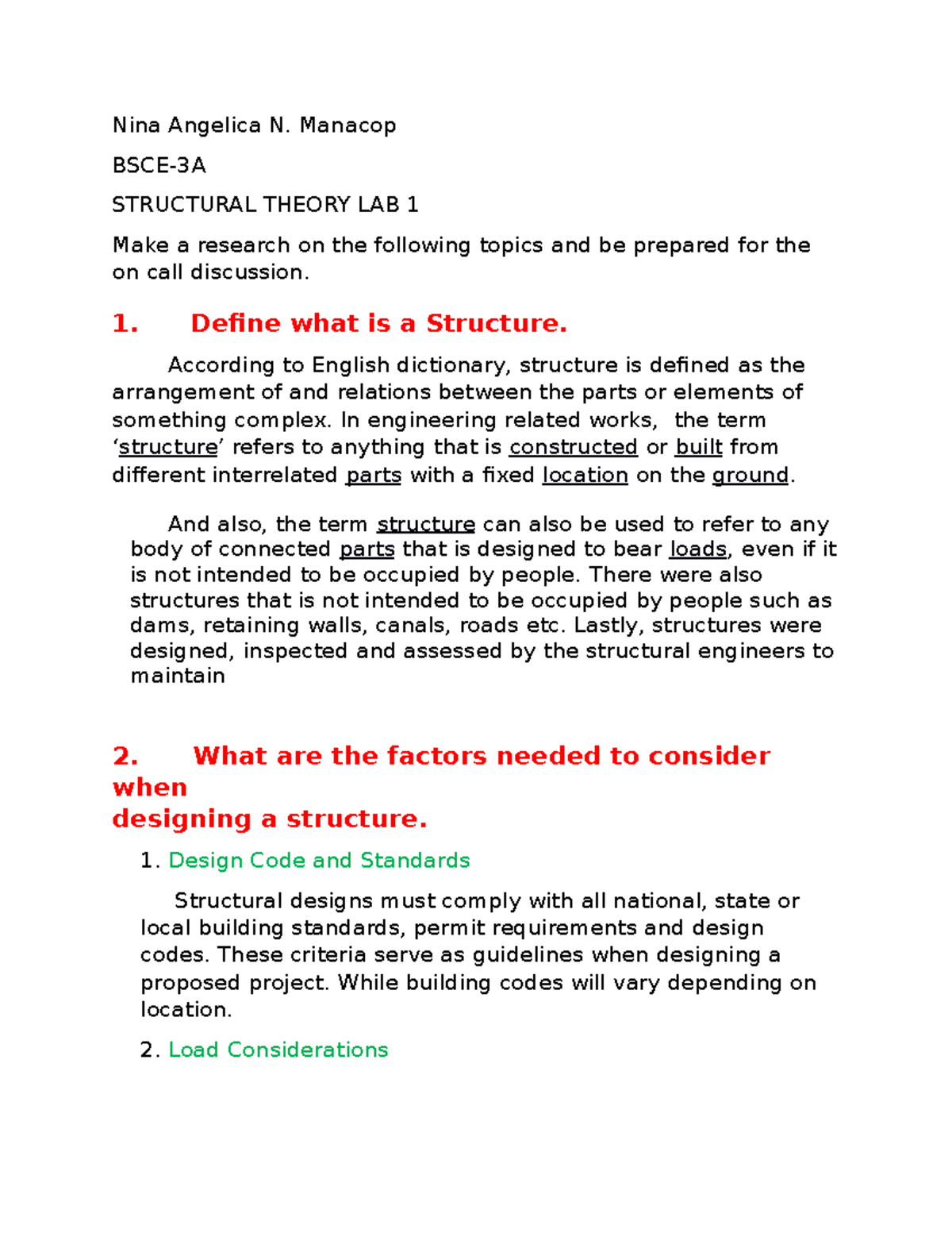 Structural Theory laboratory - Nina Angelica N. Manacop BSCE-3A ...