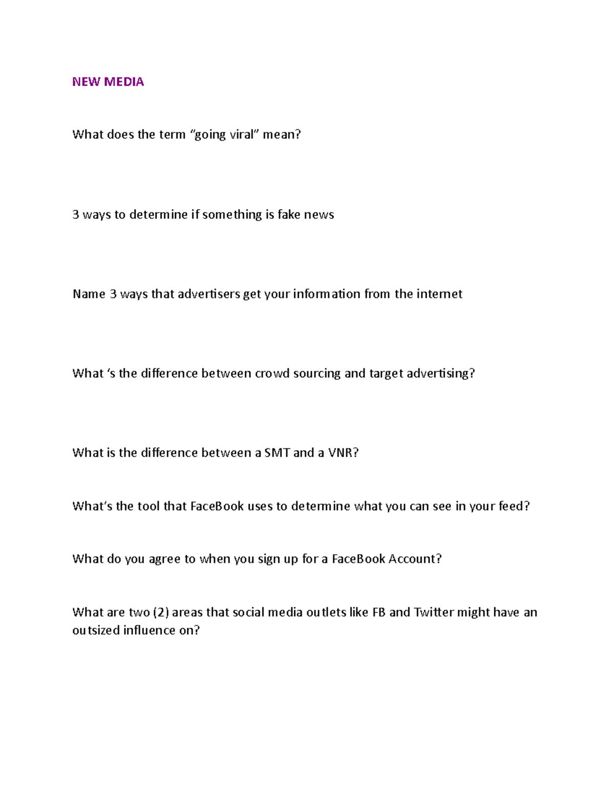 Final Exam Review Partial Part 3 Of 3 NEW MEDIA What Does The final-exam-review-partial-part-3-of-3-new-media-what-does-the