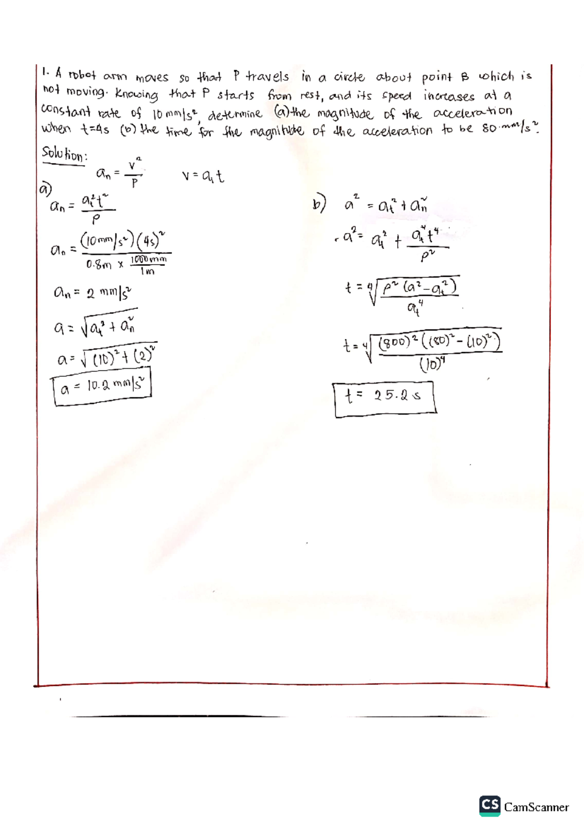 Dynamics OF Rigid Bodies - Mechanical Engineering - CamScanner CamScanner - Studocu