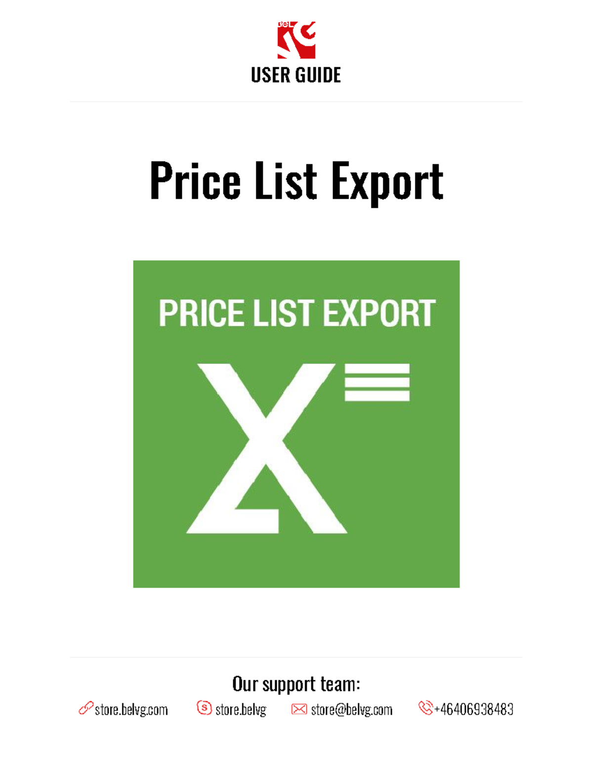 Price List Export user guide - USER GUIDE - Studocu