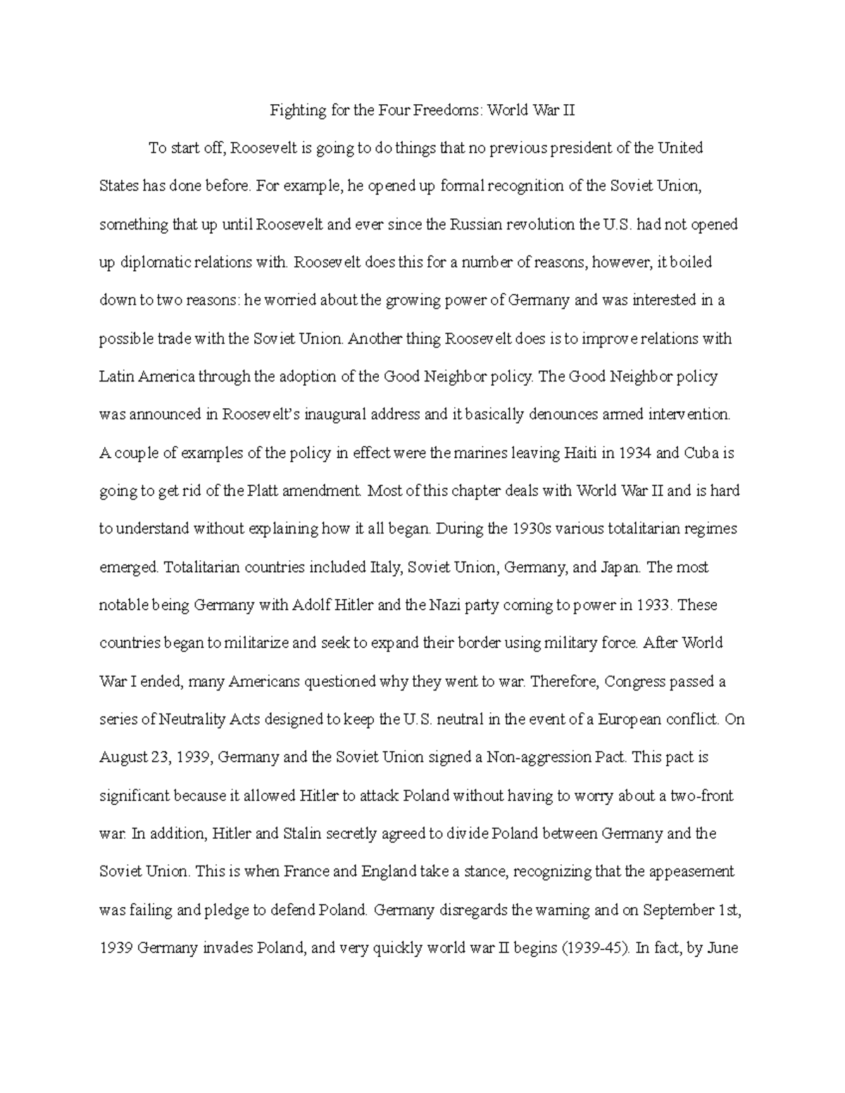 Give Me liberty Chapter 22, question #8 - Fighting for the Four ...