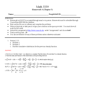 Homework 2- Math 3339 - a An Introduction to Statistical Learning ...