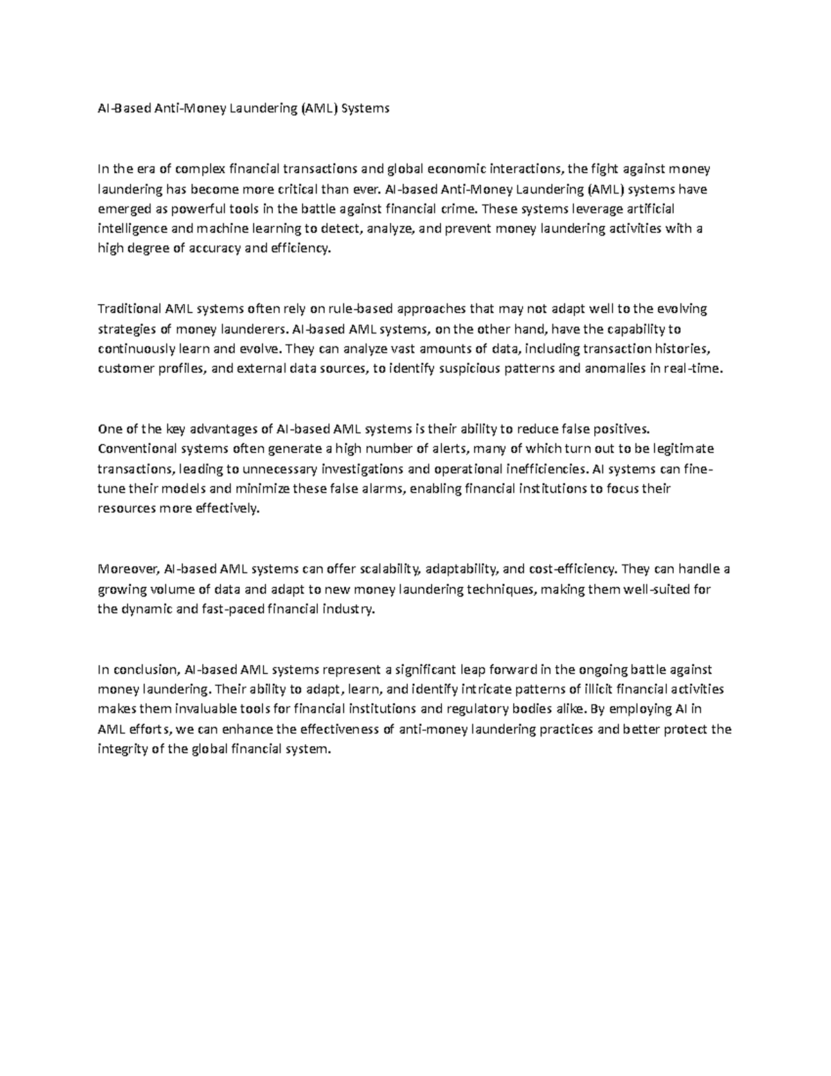 AI15 - Artificial Intelligence (AI) has emerged as a transformative ...