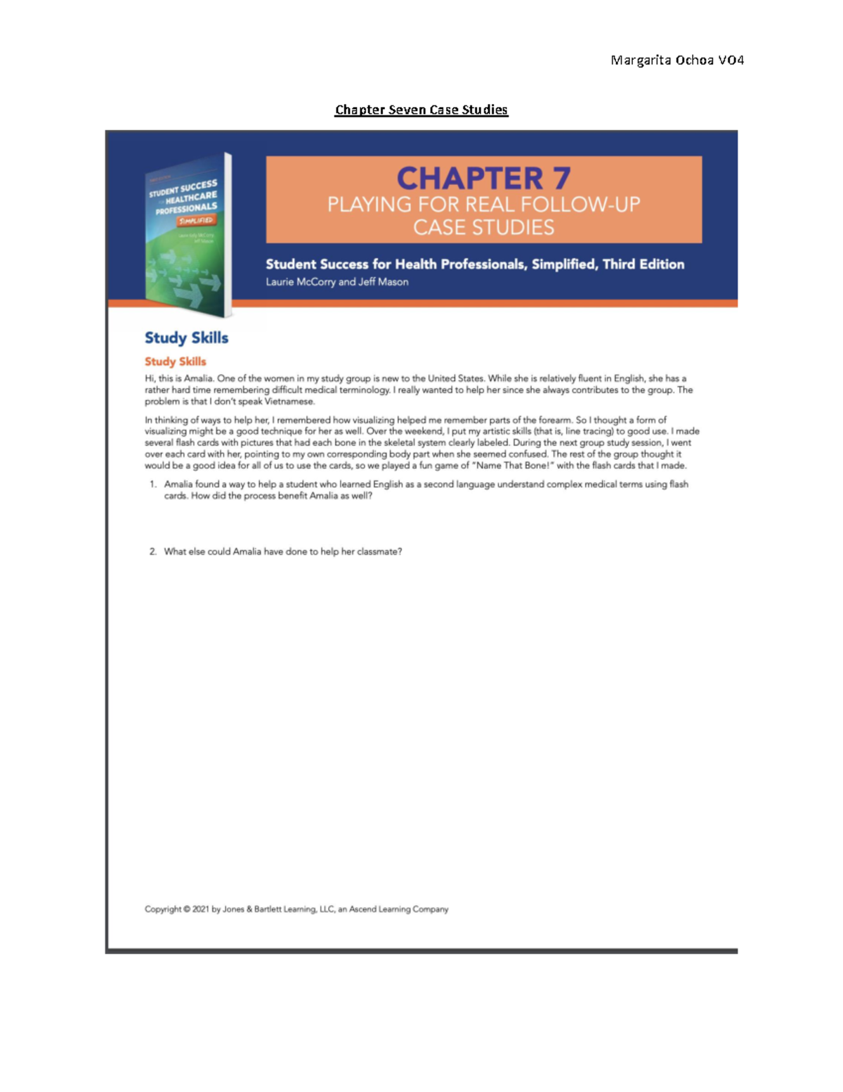 Chapter 7 - hw assignment - Chapter Seven Case Studies Chapter Seven ...