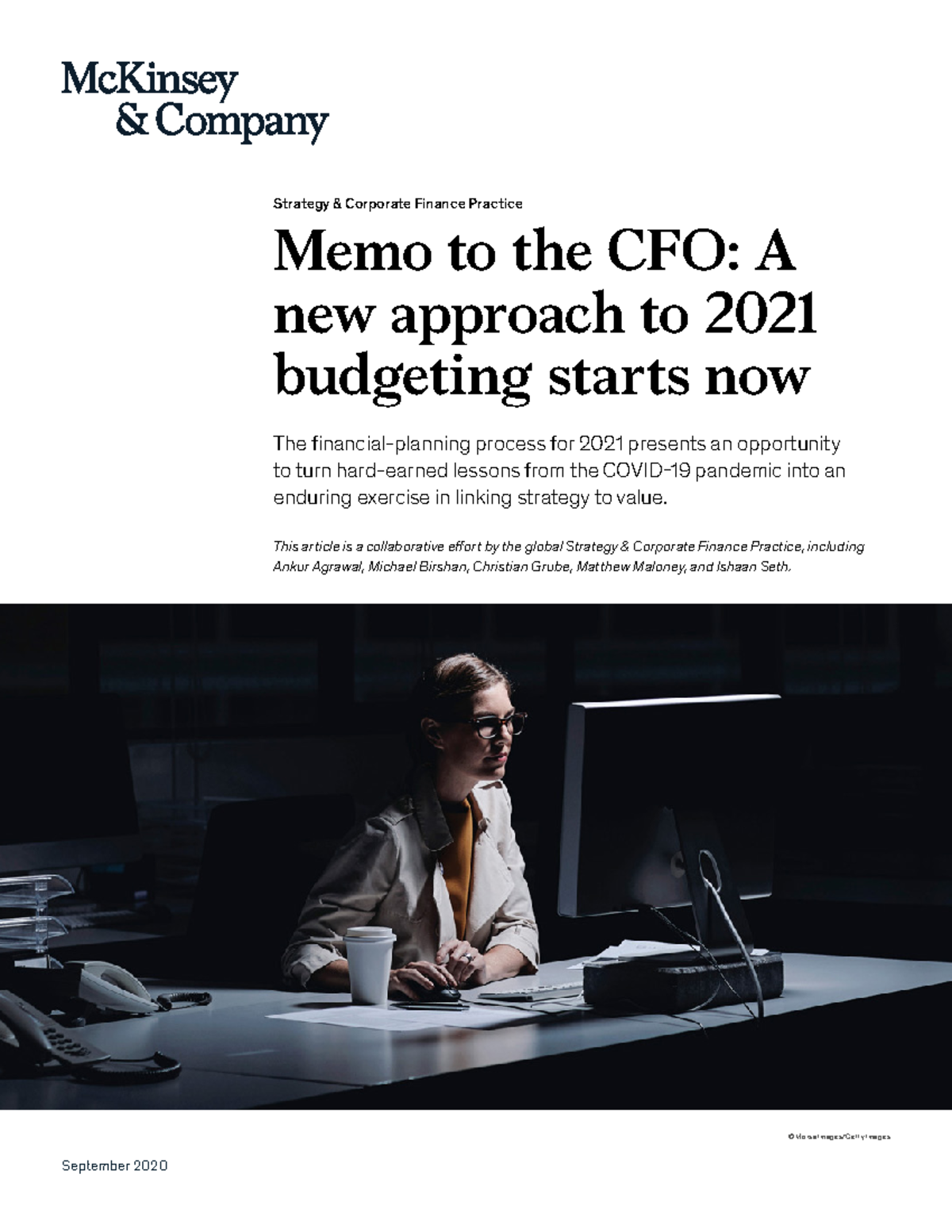 Lectura CFO - Strategy & Corporate Finance Practice Memo to the CFO: A ...