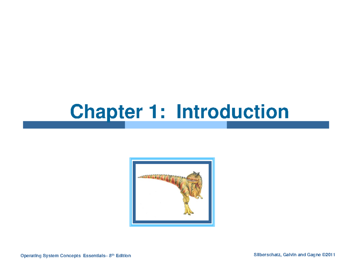 Ch1 - pdf - Operating System Concepts Essentials– 8th Edition Silberschatz, Galvin and Gagne ...