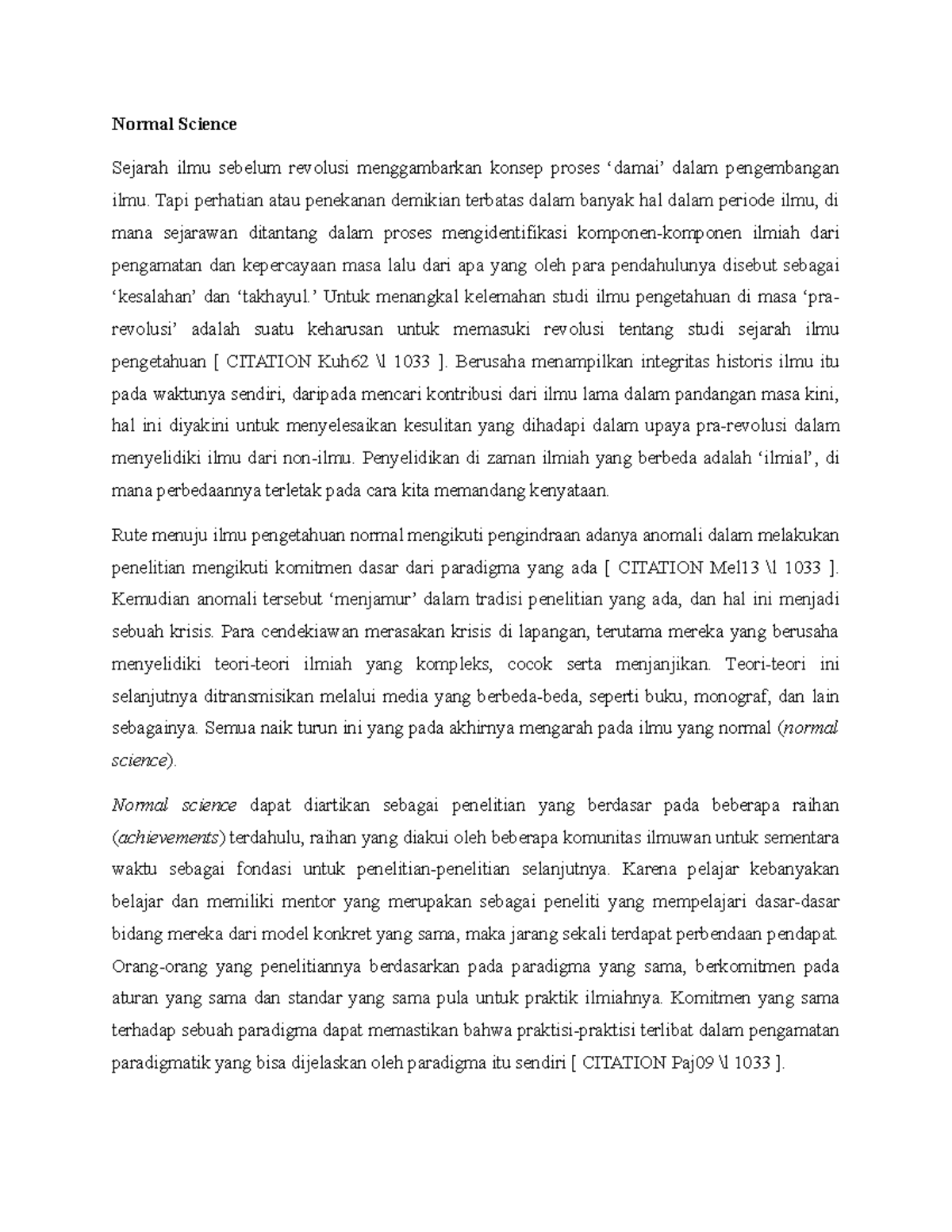 Normal Science - Normal Science Sejarah ilmu sebelum revolusi ...