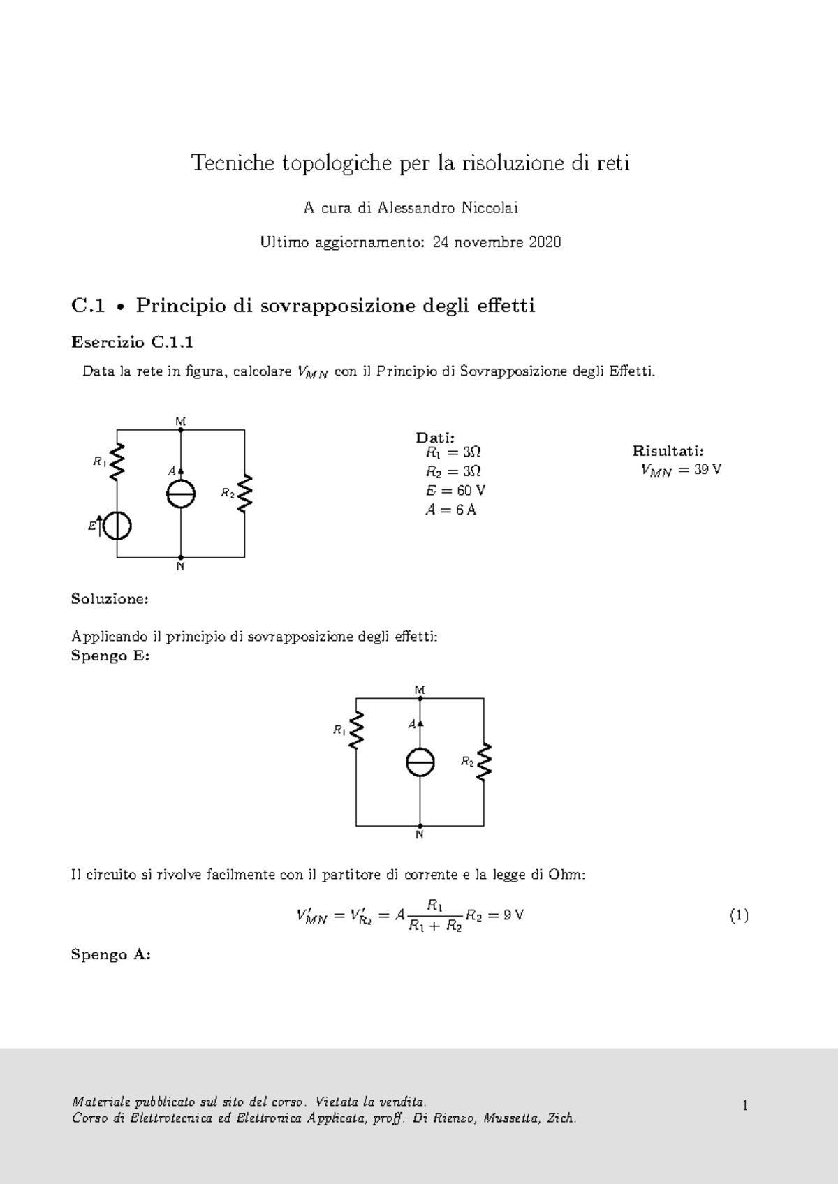 C-Tecniche Ad Hoc - Esercitazioni - Tecniche topologiche per la ...